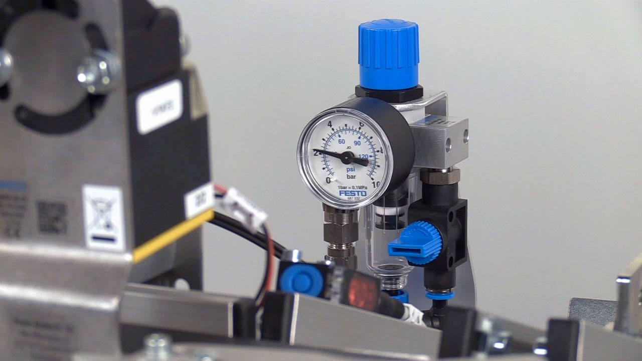 free pneumatic tubing to the tubing connector and then insert the ...