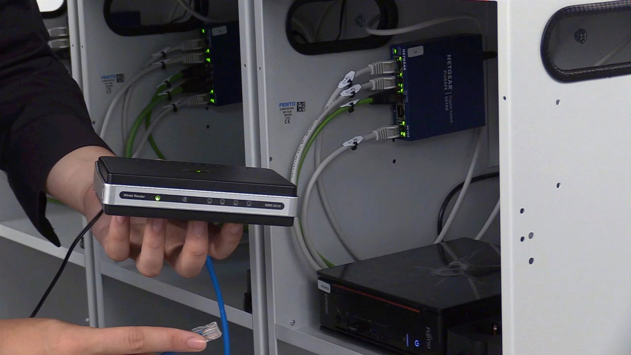 show selecting the hdmi input using the buttons on the monitor select ...